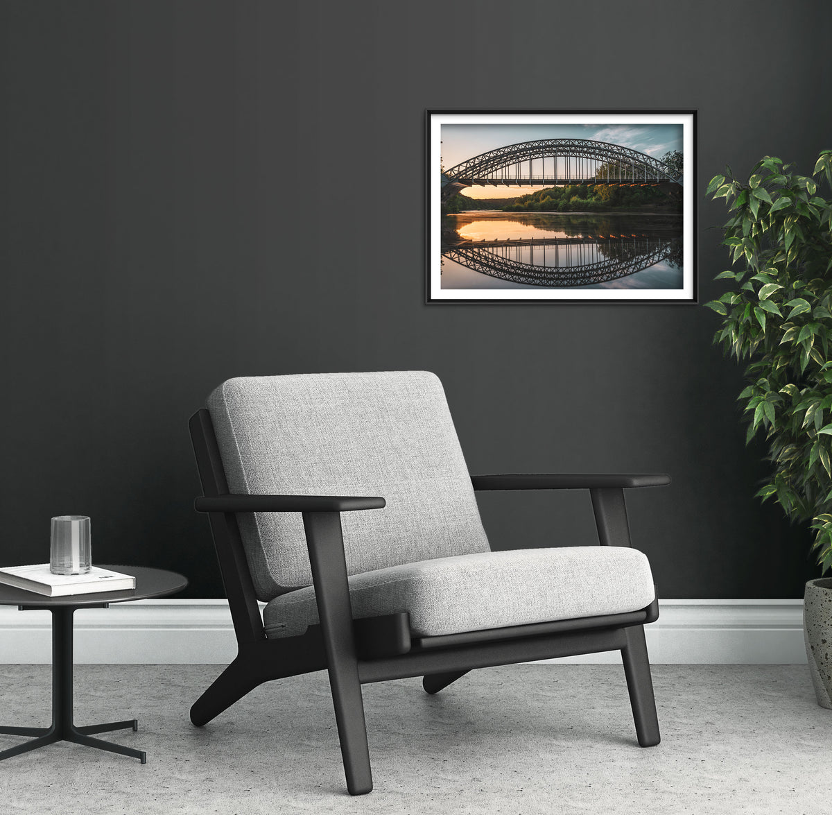 Wylam Railway Bridge Sunset | Hagg Bank Bridge | Half-Moon Bridge